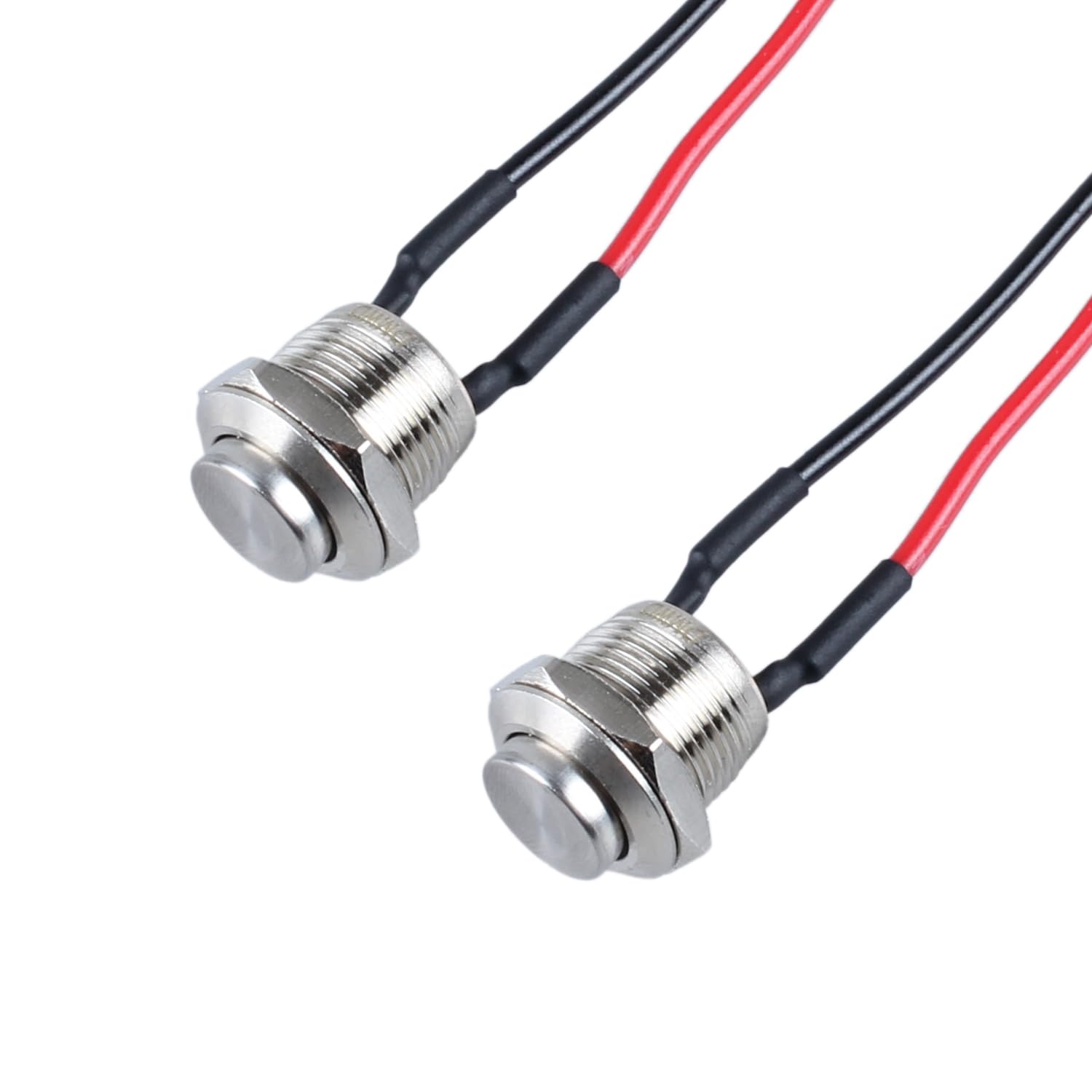 Snapklik.com : DMWD 2pcs 12mm Super Mini Metal Waterproof Anti-Vandal Momentary Push Button ...