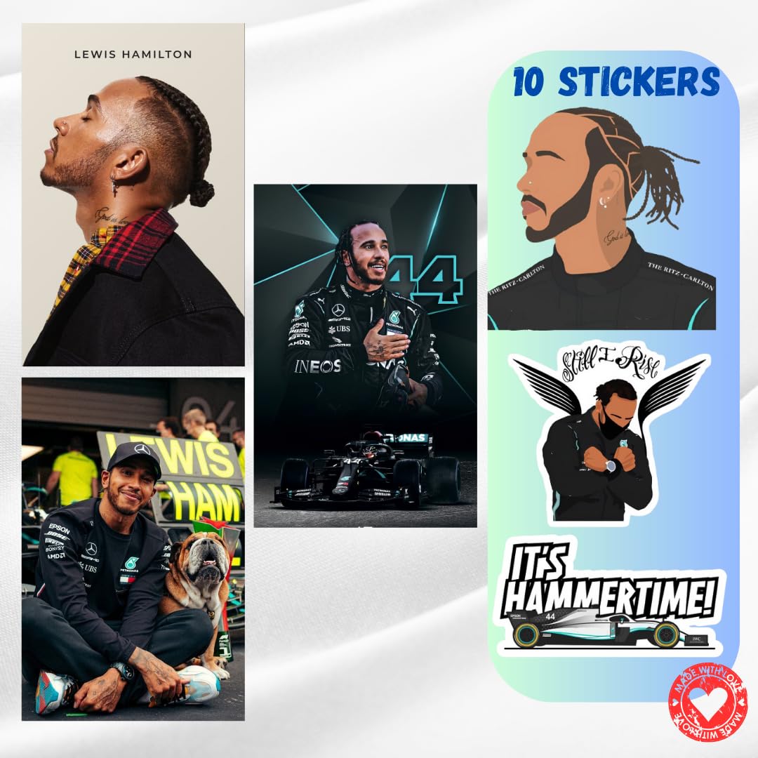 The Red Poster - Lewis Hamilton Posters (Pack of 3) | Formula 1 (F1 ...