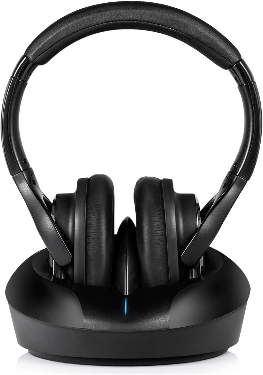 Amazon.com: ZANCHIE Wireless TV Headphones Over Ear Headsets-RF ...
