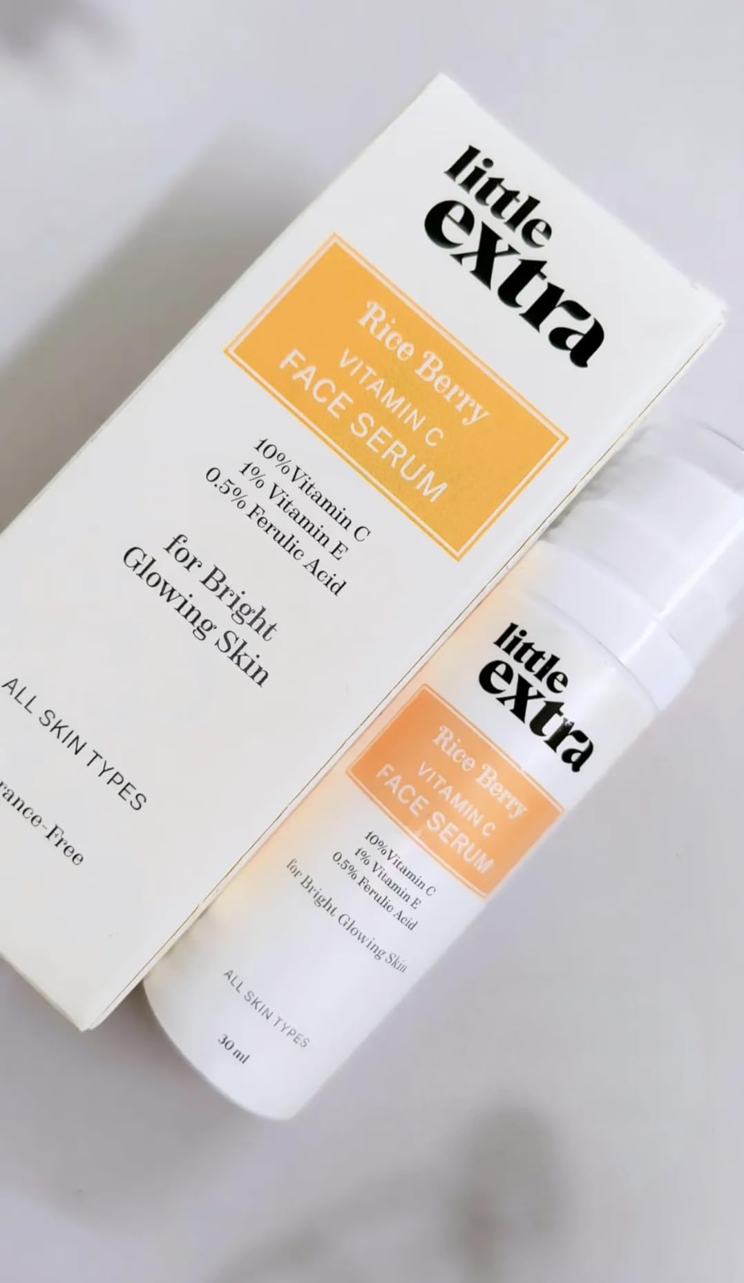 Little Extra Rice Berry 10% Vitamin C Face Serum for Glowing, Bright ...