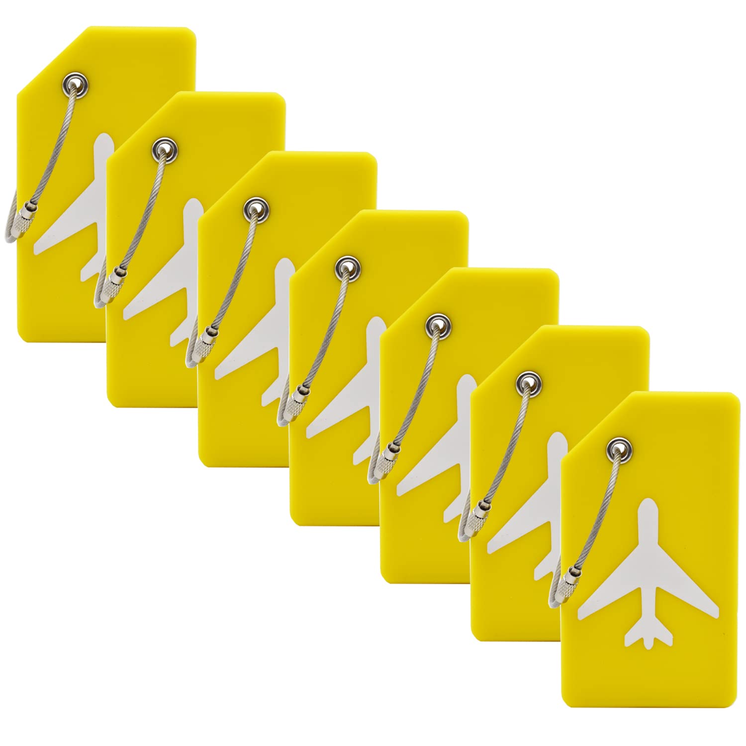 Snapklik.com : 7 Pack Silicone Luggage Tag Baggage Handbag Travel ...