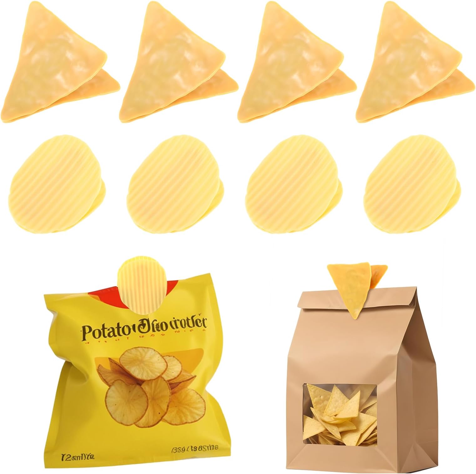 Amazon.com: PEOVLVN 8 Pcs Cute Chip Clips, Chip Clips Bag Clips Food ...