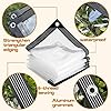 Amazon.com: Upgrade 3x6ft Clear Tarps Waterproof Heavy Duty,Clear Tarps ...