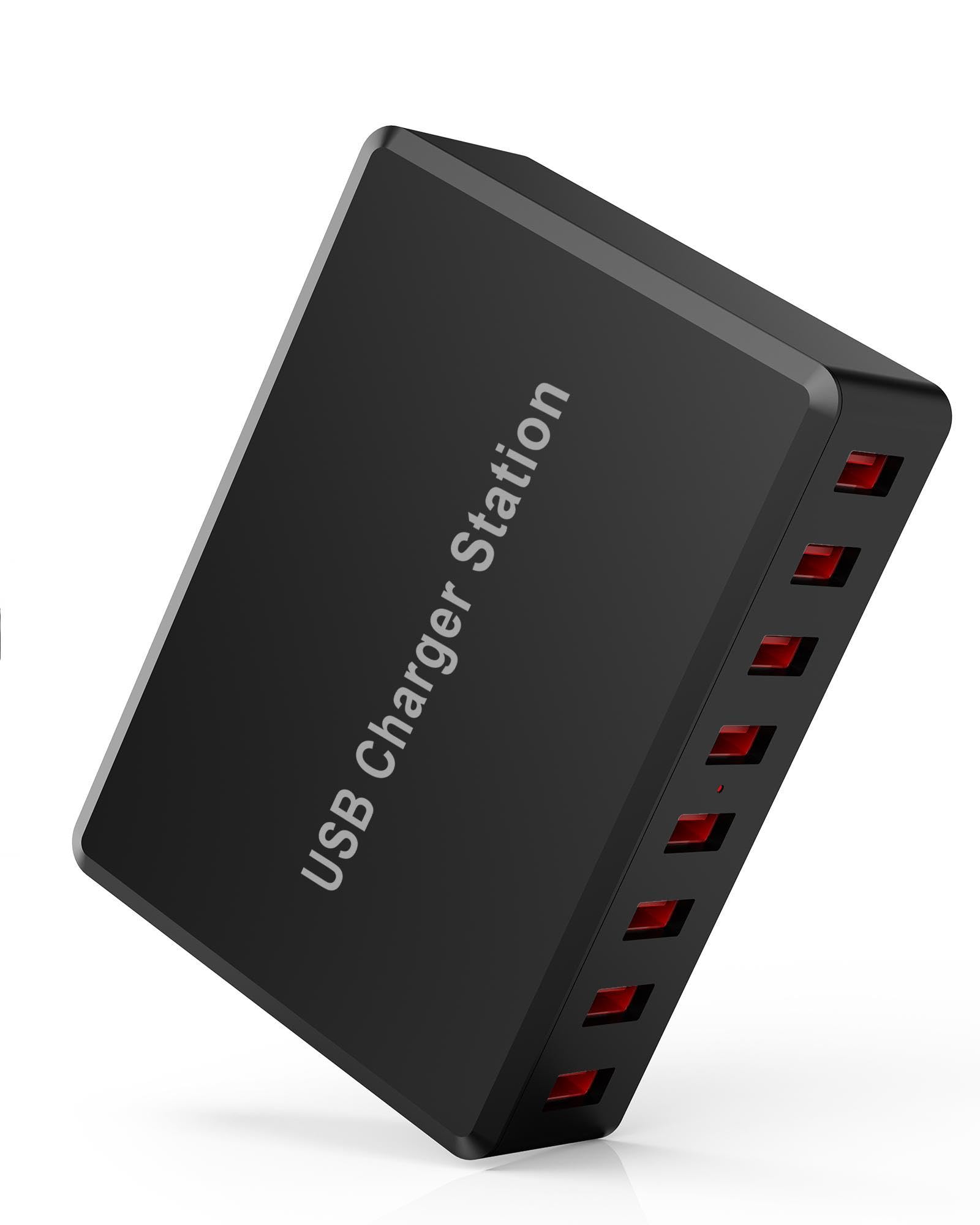 USB Charger Block, Sanicata 8-Port USB-A USB Charging Station for ...