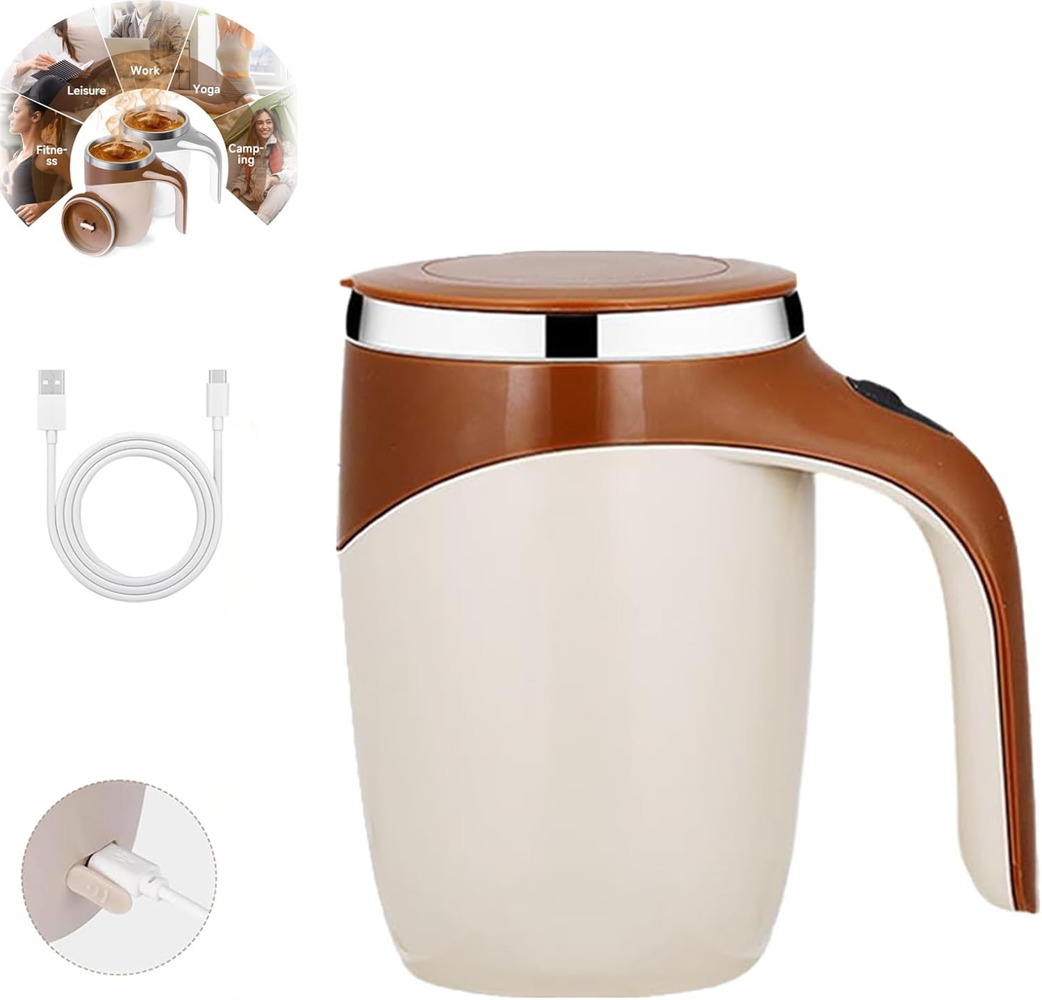 Amazon.com | Automatic Magnetic Stirring Coffee Mug, 2025 Upgrade ...