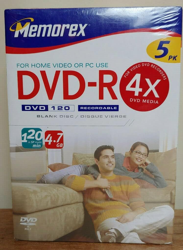 Amazon.com: Memorex 4.7GB DVD-R Media (10-Pack) : Electronics