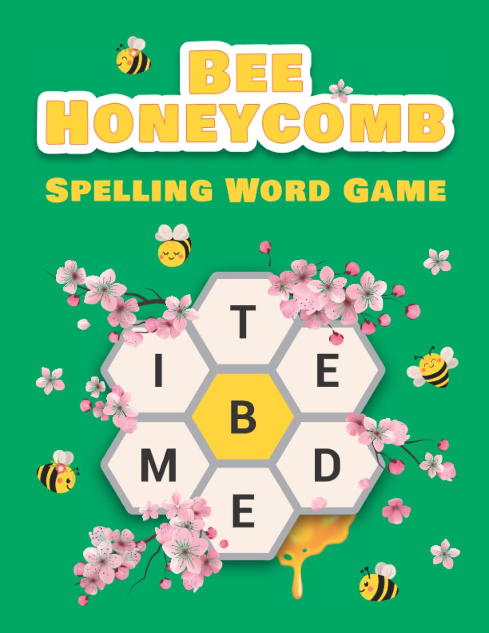 Bee Honeycomb Spelling Word Game: Wheel Anagram Puzzle (Word Scramble ...
