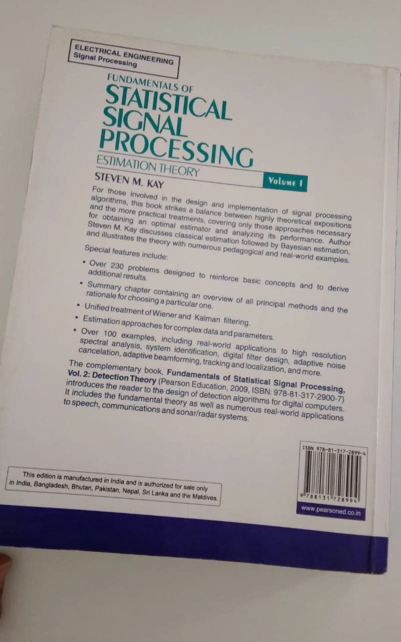 Buy Statistical Signal Processing Vol1 Book Online at Low Prices in ...
