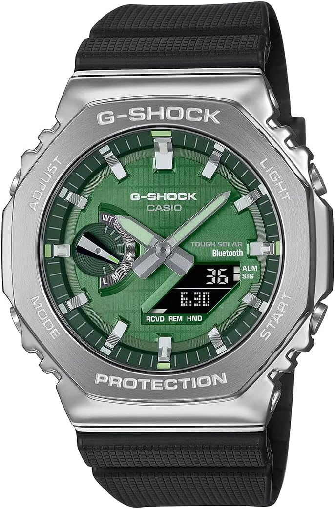 Casio G-Shock GBM-2100A-1A3DR Bluetooth Analog-Digital Green Dial Men ...
