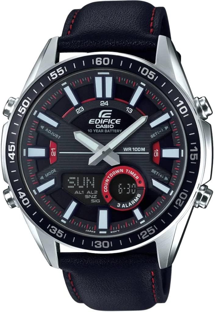 Casio Edifice Analog-Digital Black Dial Men's Watch - Efv-C100L-1Avdf ...