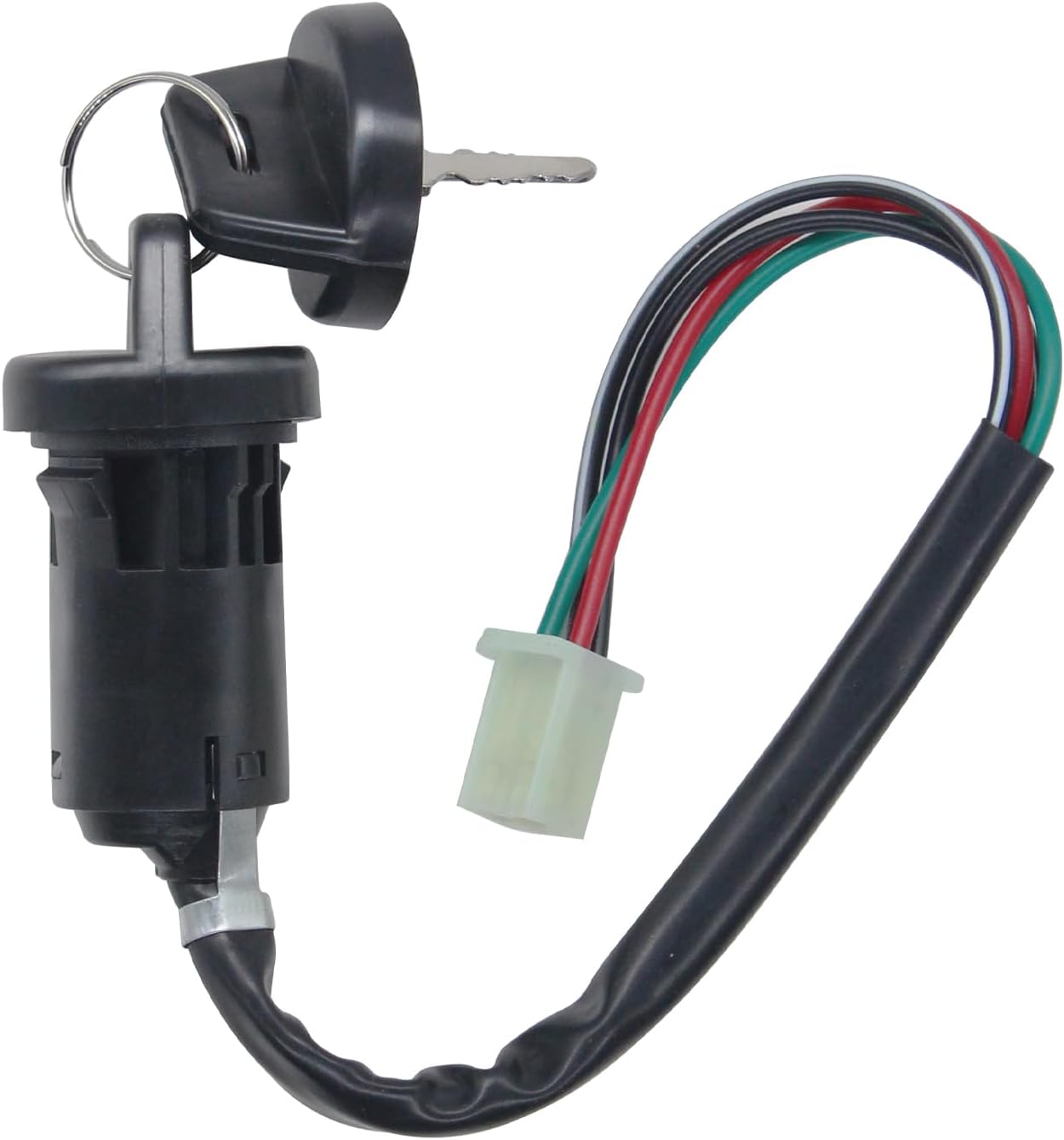 Amazon.com: Chanoc 4 Pin Ignition Switch Key for 50cc 70cc 90cc 110cc ...