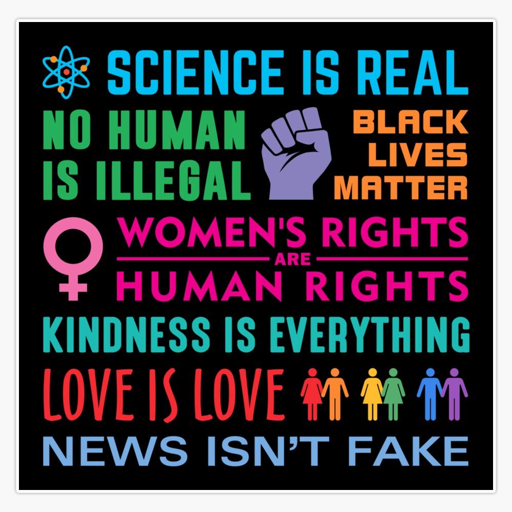 Amazon.com: Anti-Trump Resist Slogans Sticker Decal Vinyl Bumper ...