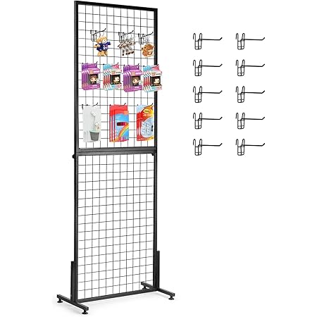 Amazon.com: Grid Wall Panels with T-Base Stand - 5' x 2' - Sturdy Metal ...