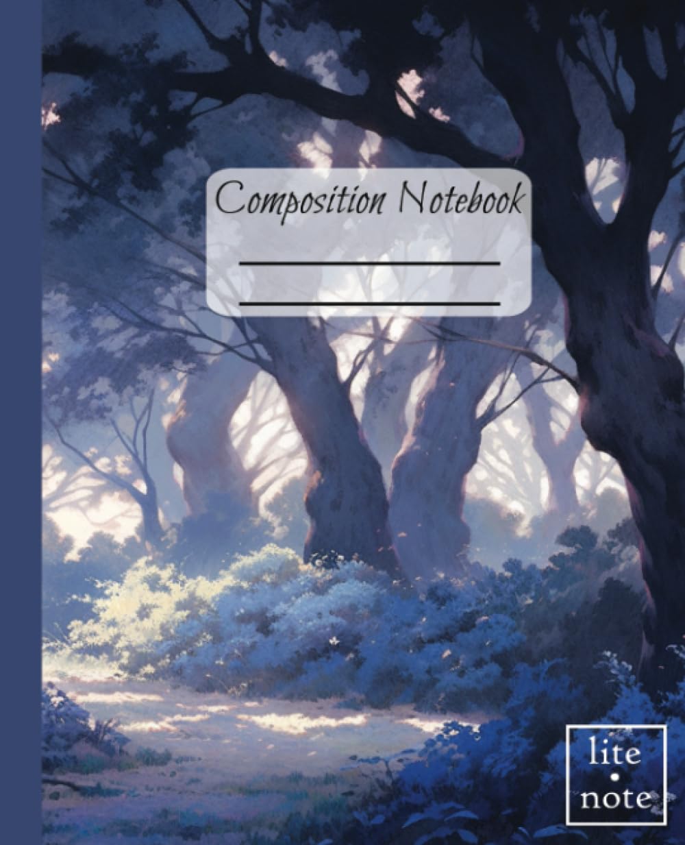 Composition Notebook: Pencil-Style Illustrations of Sunrise Woods 7.5 ...