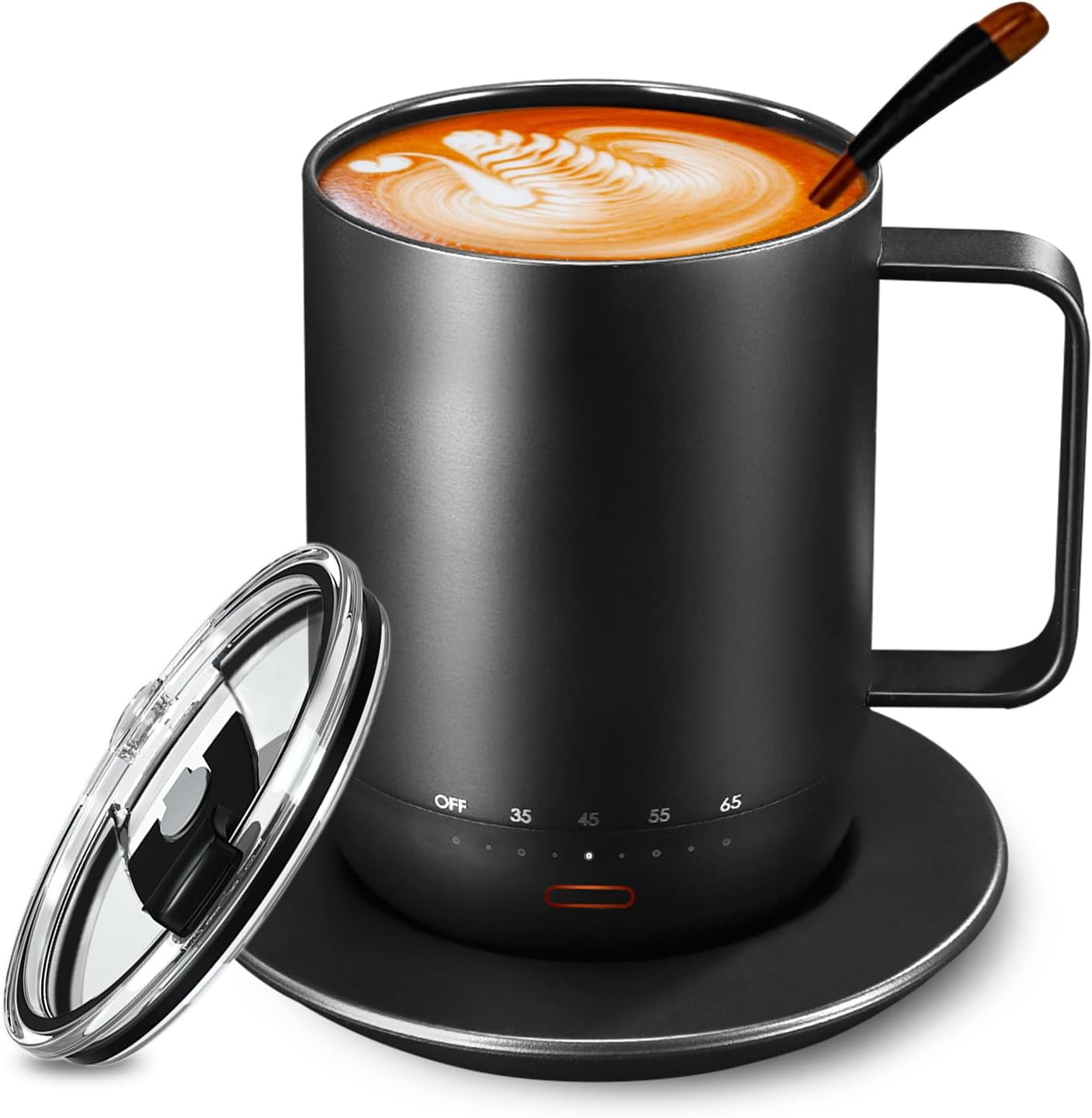 VSITOO S3pro Temperature Control Smart Mug 2 with Lid, Self Heating ...