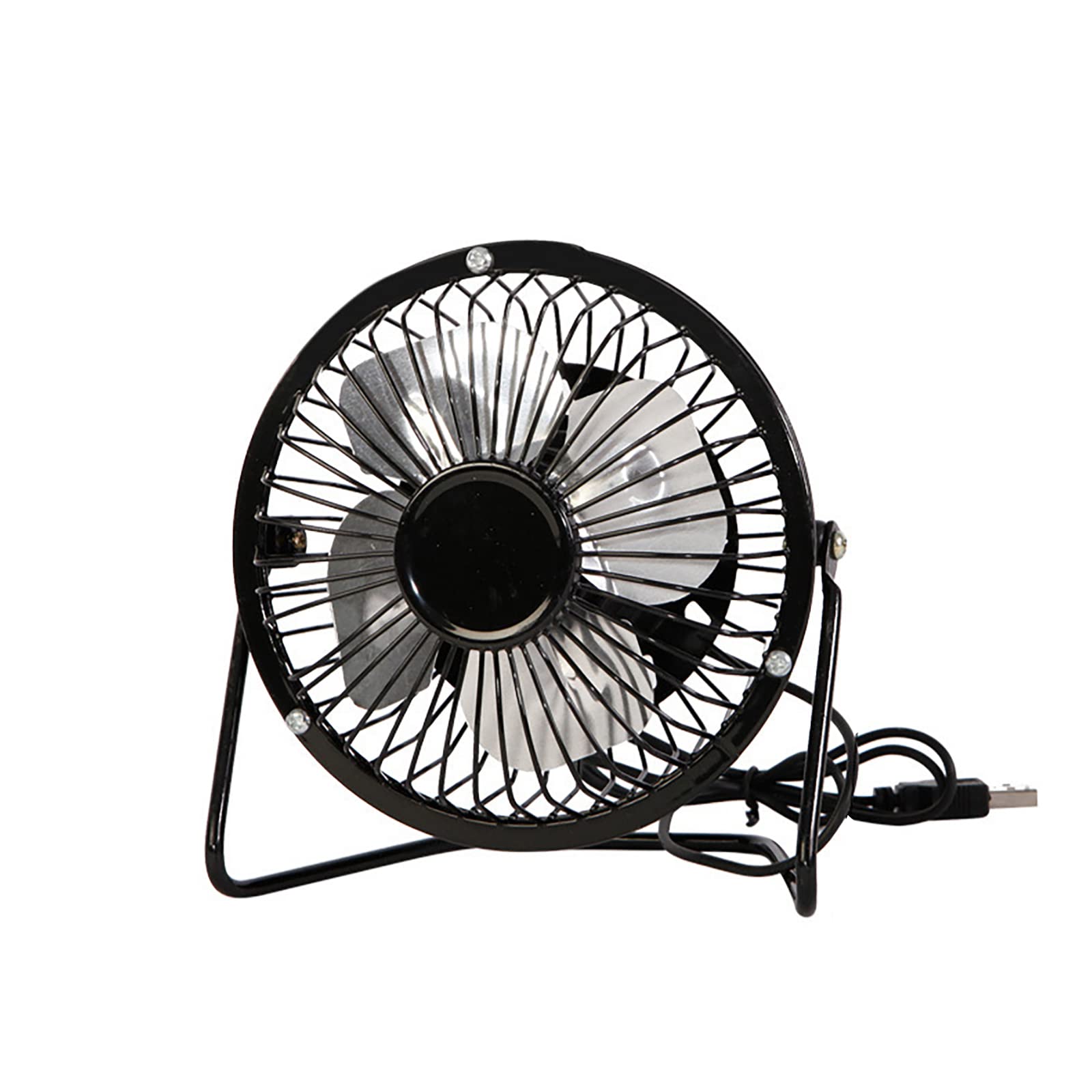 Sokelinn-six 4 Inch Small Usb Desk Fan, Metal Mini Quiet Personal ...