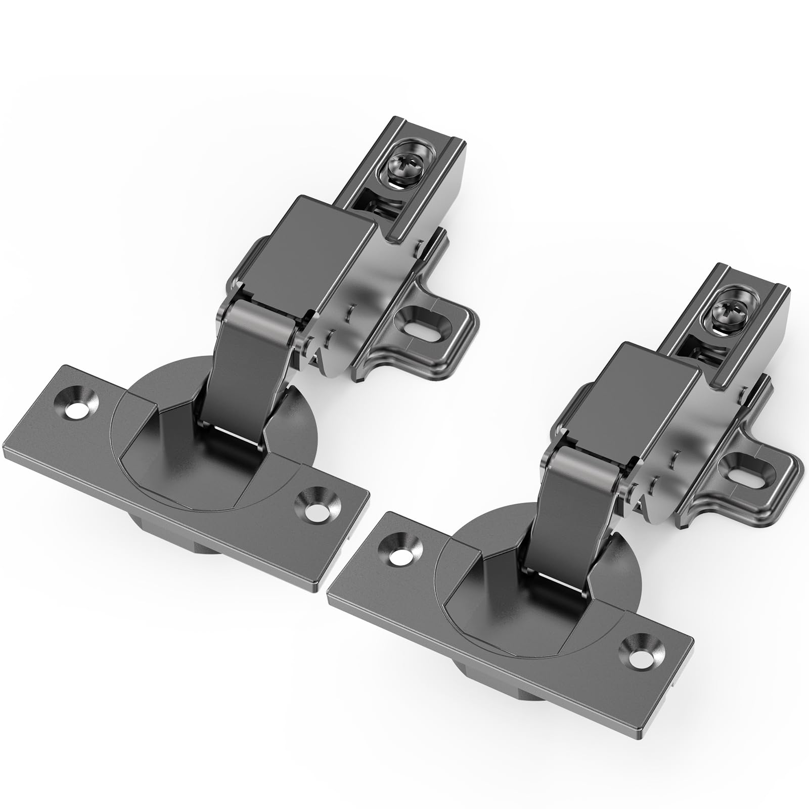 Chibery 10 PCS Inset Soft Close Hinges, Clip ON Plate, 105 Degree ...