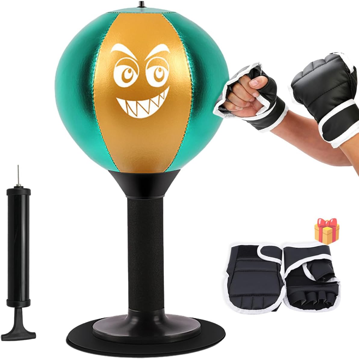 zhongko Desktop Punching Bag Boxing Bag for Desk with Suction Free ...