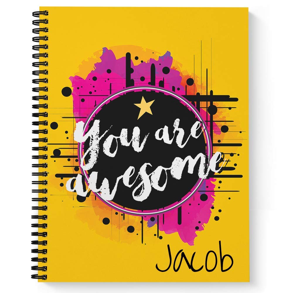 Amazon.com : Awesome Personalized Motivational Notebook/Journal ...