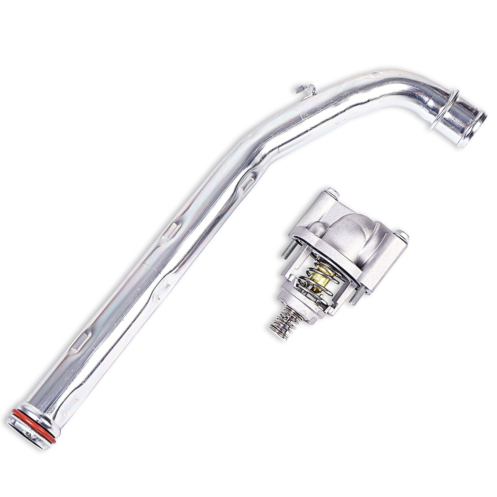 Upgraded Aluminum Engine Coolant Thermostat Housing Assembly ...