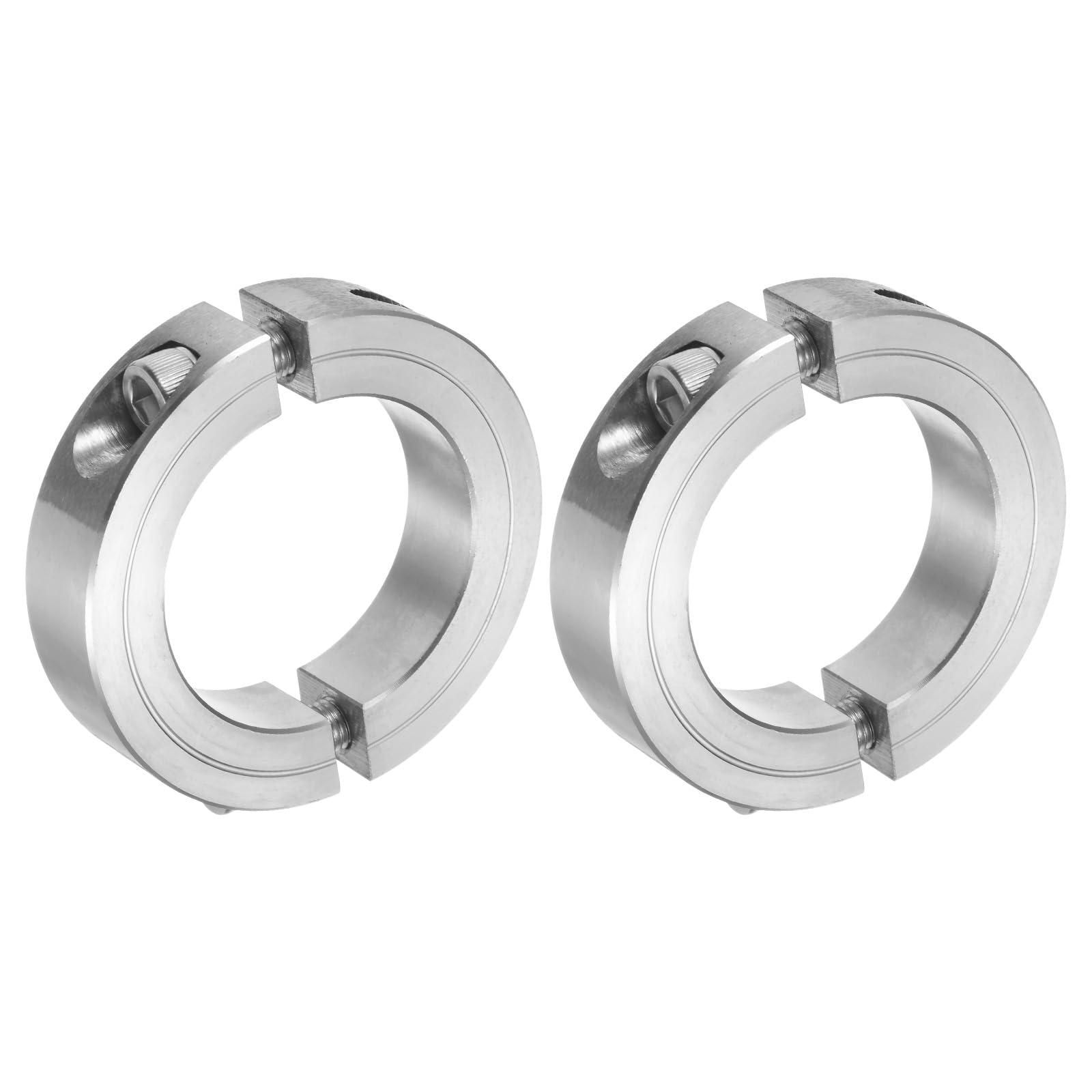 uxcell 2pcs Double Split Clamp-On Shaft Collar for 1-7/8" Shaft, Two ...