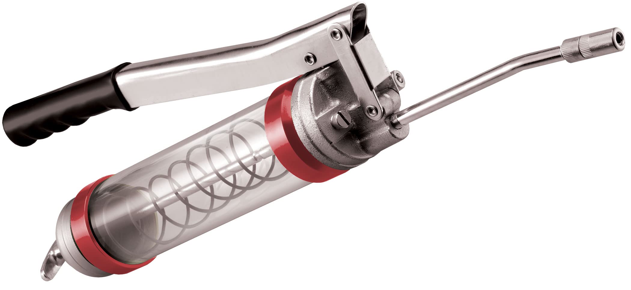 Snapklik.com : LubriMatic LS-CGG-RED Clear Lever Grease Gun Red Ends