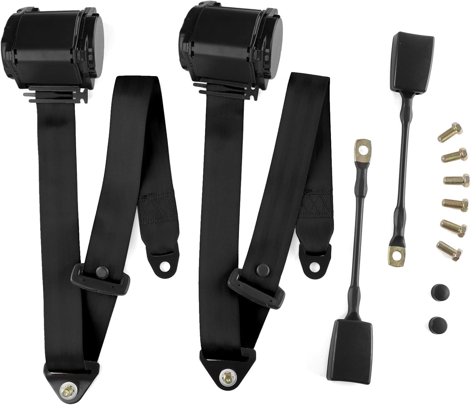 Amazon.com: Universal 3-Point Seat Belt Pads, Quick Release Straps ...