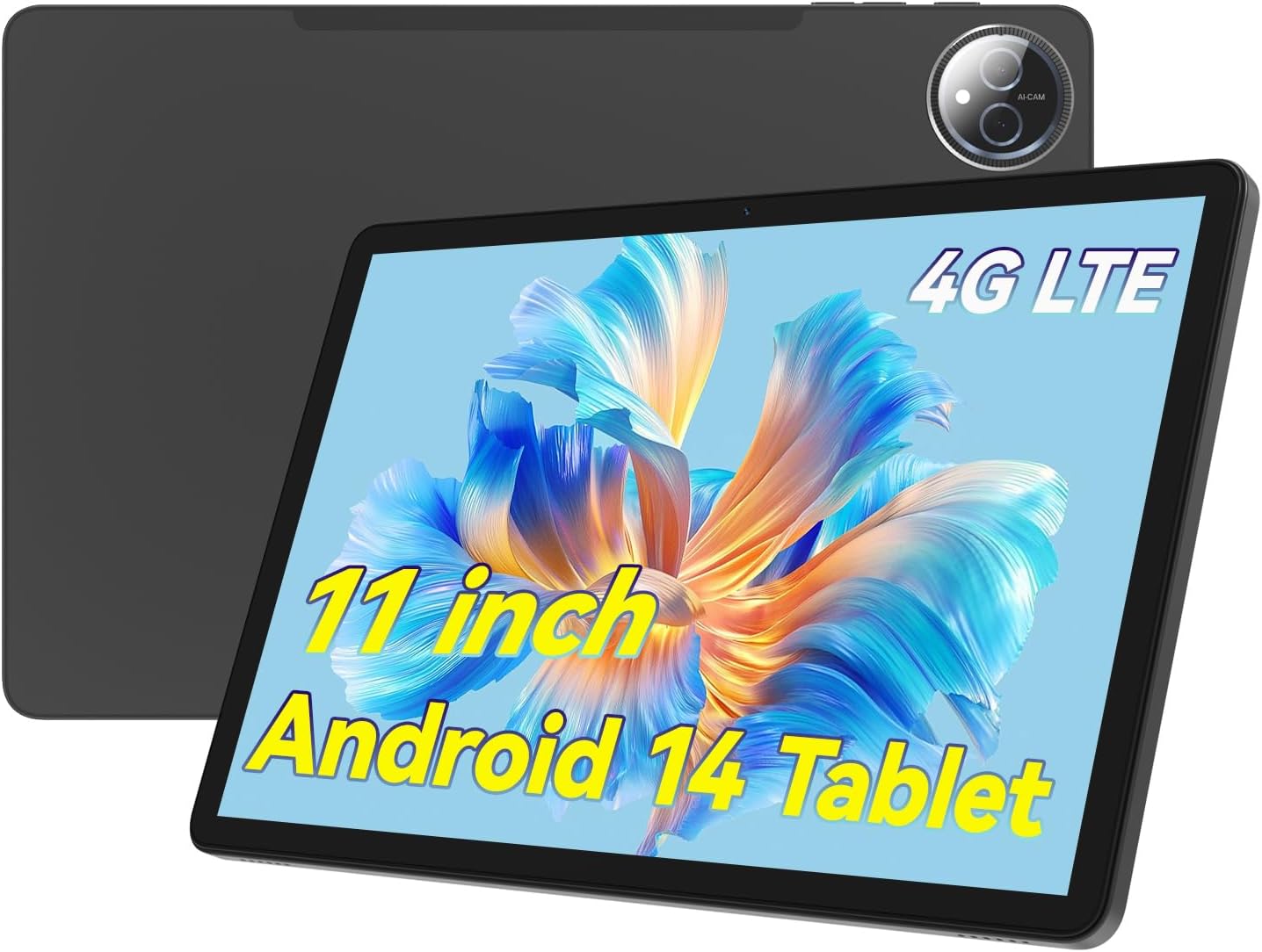 Amazon.com : FEONAL Tablet 11 inch Android 14 Tablet, 2025 4G LTE, 5G ...