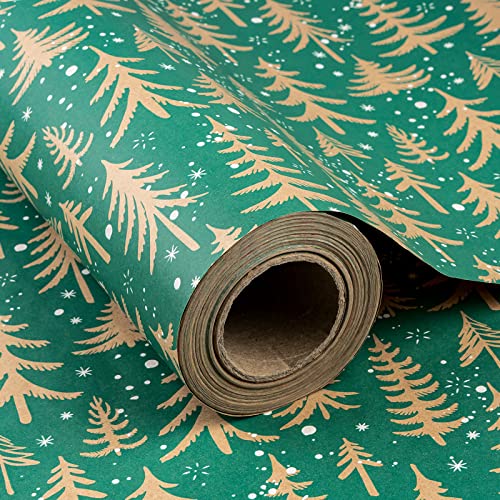 Snapklik.com : RUSPEPA Christmas Wrapping Paper, Jumbo Roll Kraft Paper