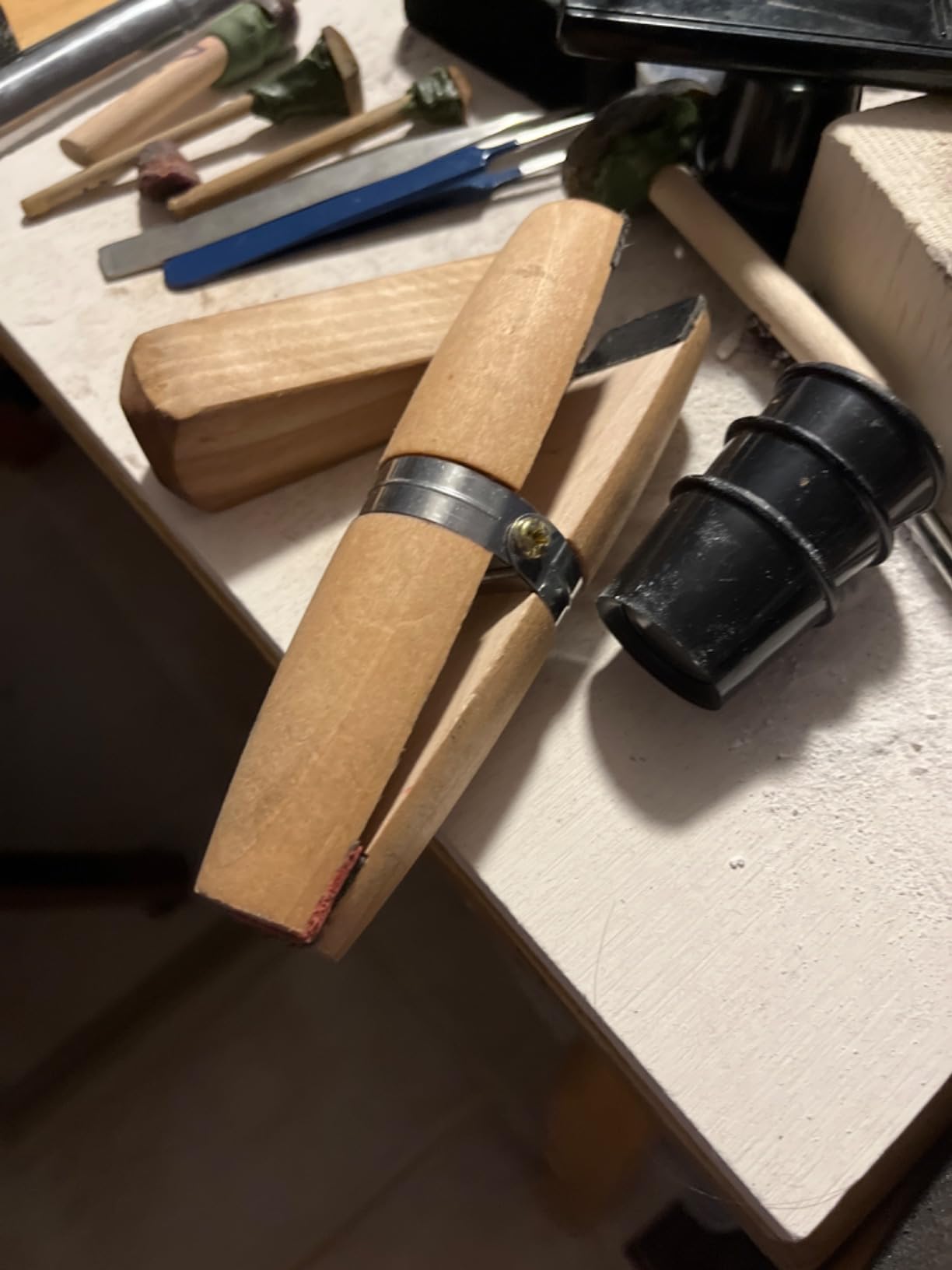 Amazon.com: Jewelry Clamp,Ring Clamp Wooden, Jewelers Holder Jewelry ...