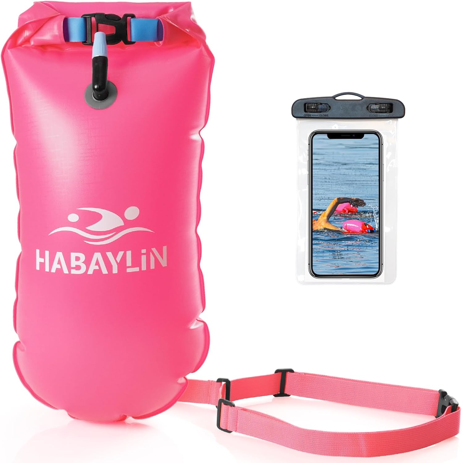 20L Swim Buoy, Swim Buoy with Storage for Kids and Adults, Waterproof ...
