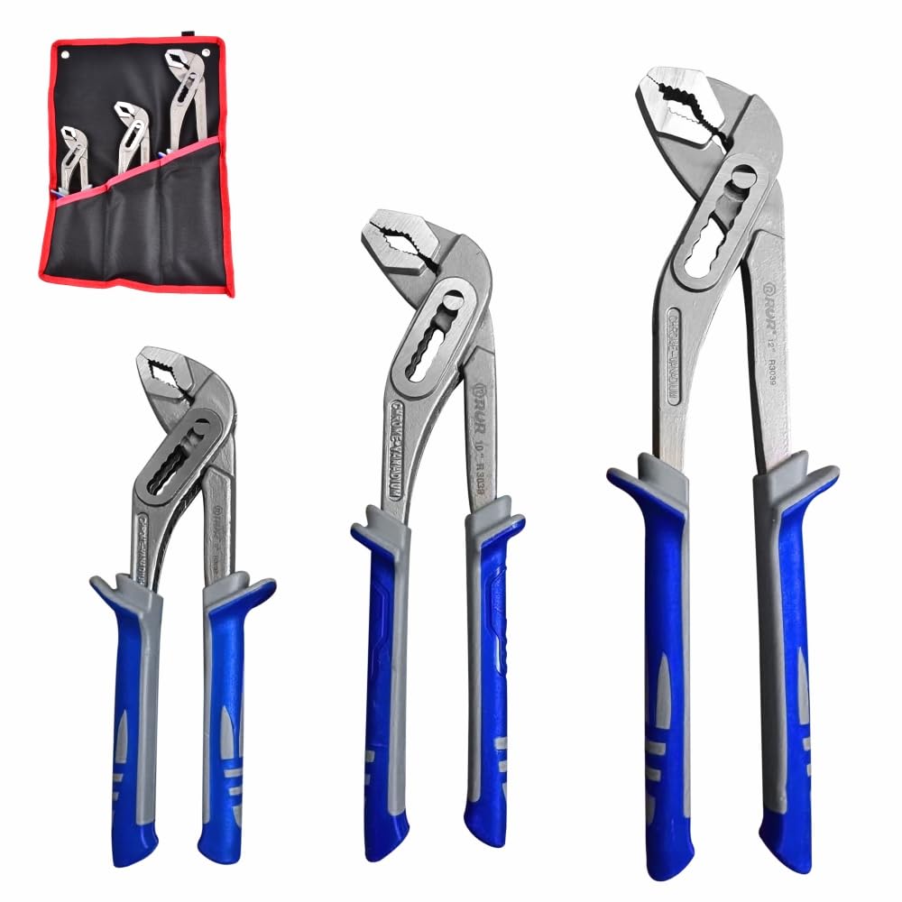 3Pcs 8&10&12-inch Groove Joint Pliers Sets - Channel Locks Pliers,Water ...