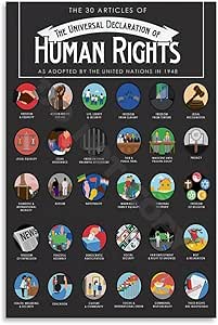 Amazon.com: Universal Declaration of Human Rights Poster Classroom ...
