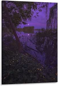 Amazon.com: Purple Room Aesthetic Poster (5) Artworks Canvas Poster ...