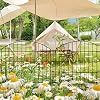 Amazon.com : Thealyn Metal Garden Fence 40 in H x 28 in W 10 Panels (9 ...