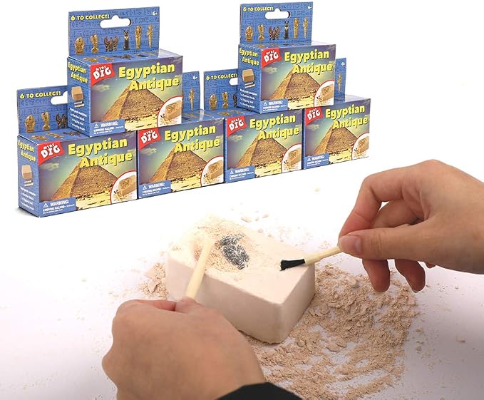 Dr. Daz Mini Egyptian Mummy Dig Excavation Kit for Kids 6 Packs Collect ...