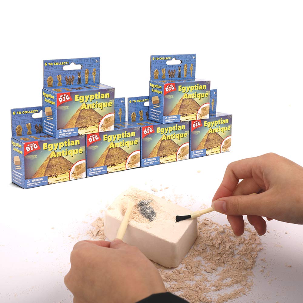 Buy Dr. Daz Mini Egyptian Mummy Dig Excavation Kit for Kids 6 Packs ...