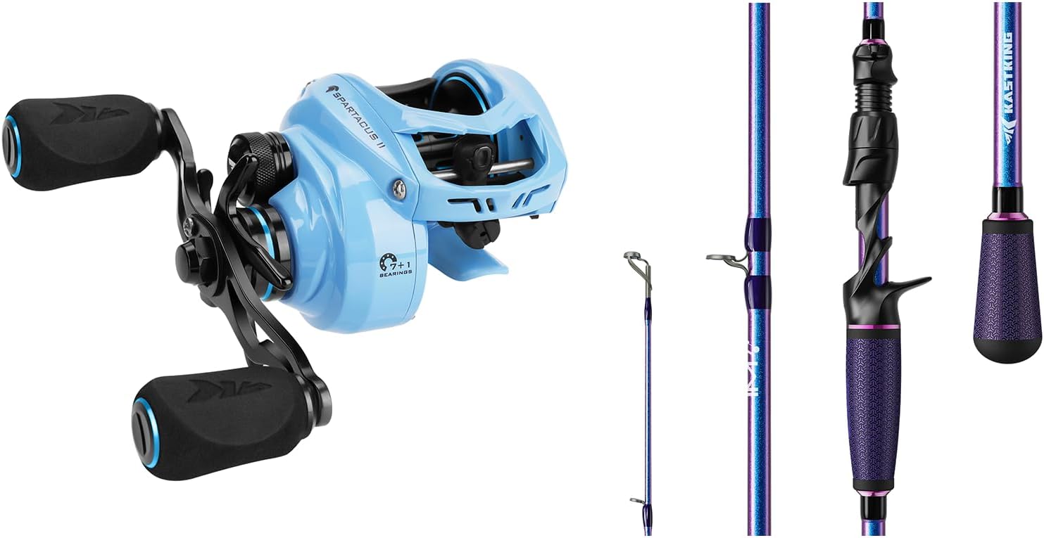 Amazon.com : KastKing Spartacus II Baitcasting Reel,Spindrift,Right ...