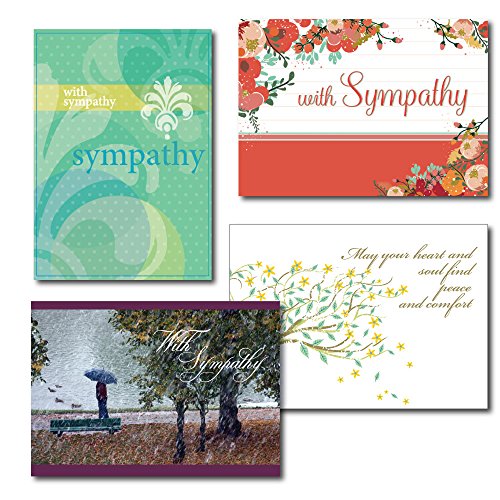 Sympathy Greeting Card Assortment. A Box Set of 7 Each of 4 ...