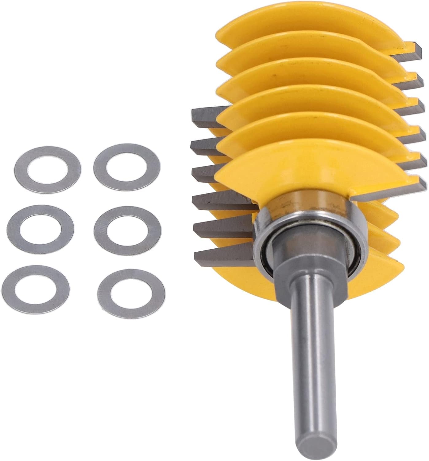 8mm Shank Finger Joint Router Bit, 2 Teeth Adjustable 46mm Cutter Head ...