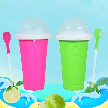 Amazon.com: Slushie Cup Frozen Magic Cup Squeeze Cup slushy Maker ...