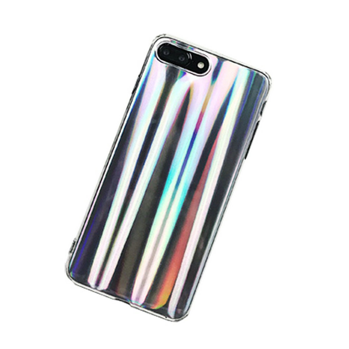 Rainbow iPhone 7 Case,EASEU Laser Beam Bling Psychedelic Reflective ...