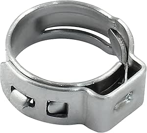 Litoexpe 50 Pcs Single Ear Hose Clamp 8.8mm-10.5mm, Hose Crimp Clamps ...