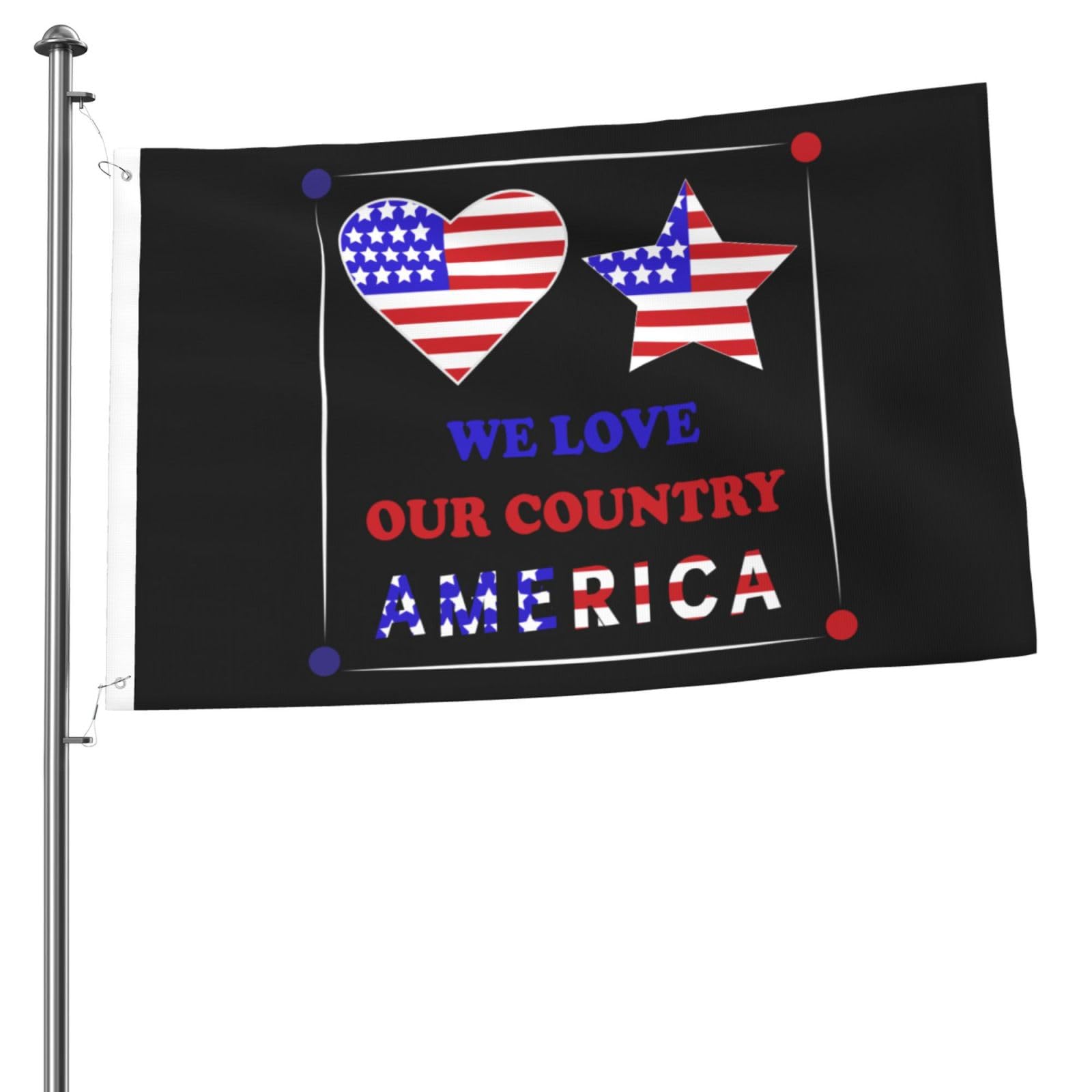 We Love Our American Flag Memorial Day Flags: Express Love Of Country