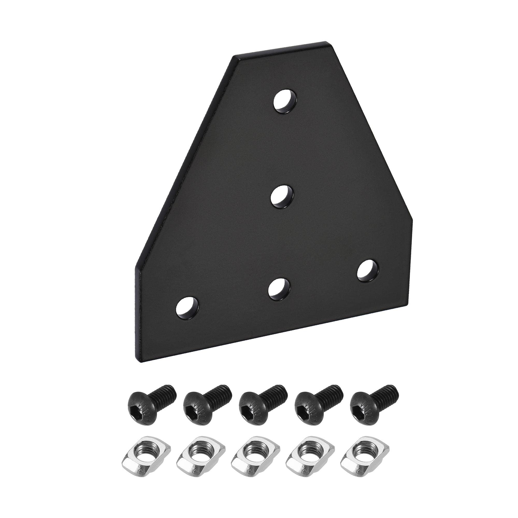 Buy sourcing Corner Bracket Plate T Shape 90x90mm 5-Hole Outside Joint ...