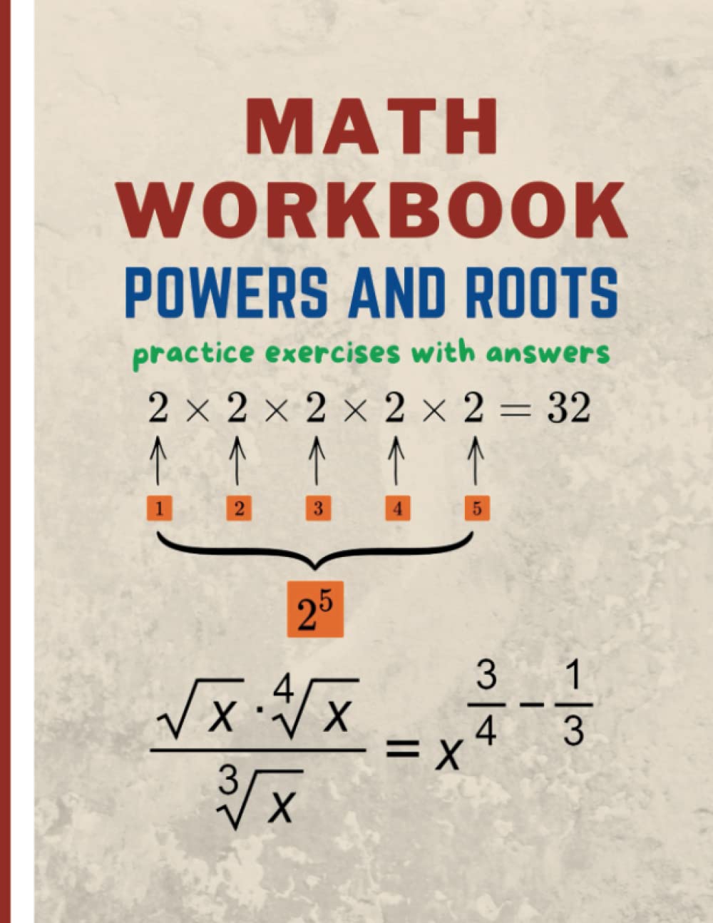 Buy Powers And Roots math workbook: Practice Exercises and Solutions ...