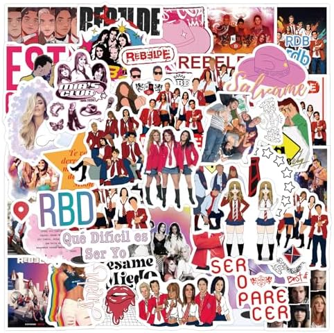 Amazon.com: 62pcs RBD Stickers Waterproof Vinyl Stickers for Water ...