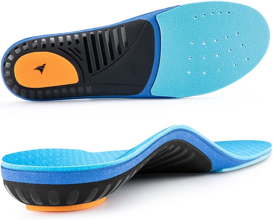 VALSOLE Orthotic Insoles for Men Women Arch Support Plantar Fasciitis ...