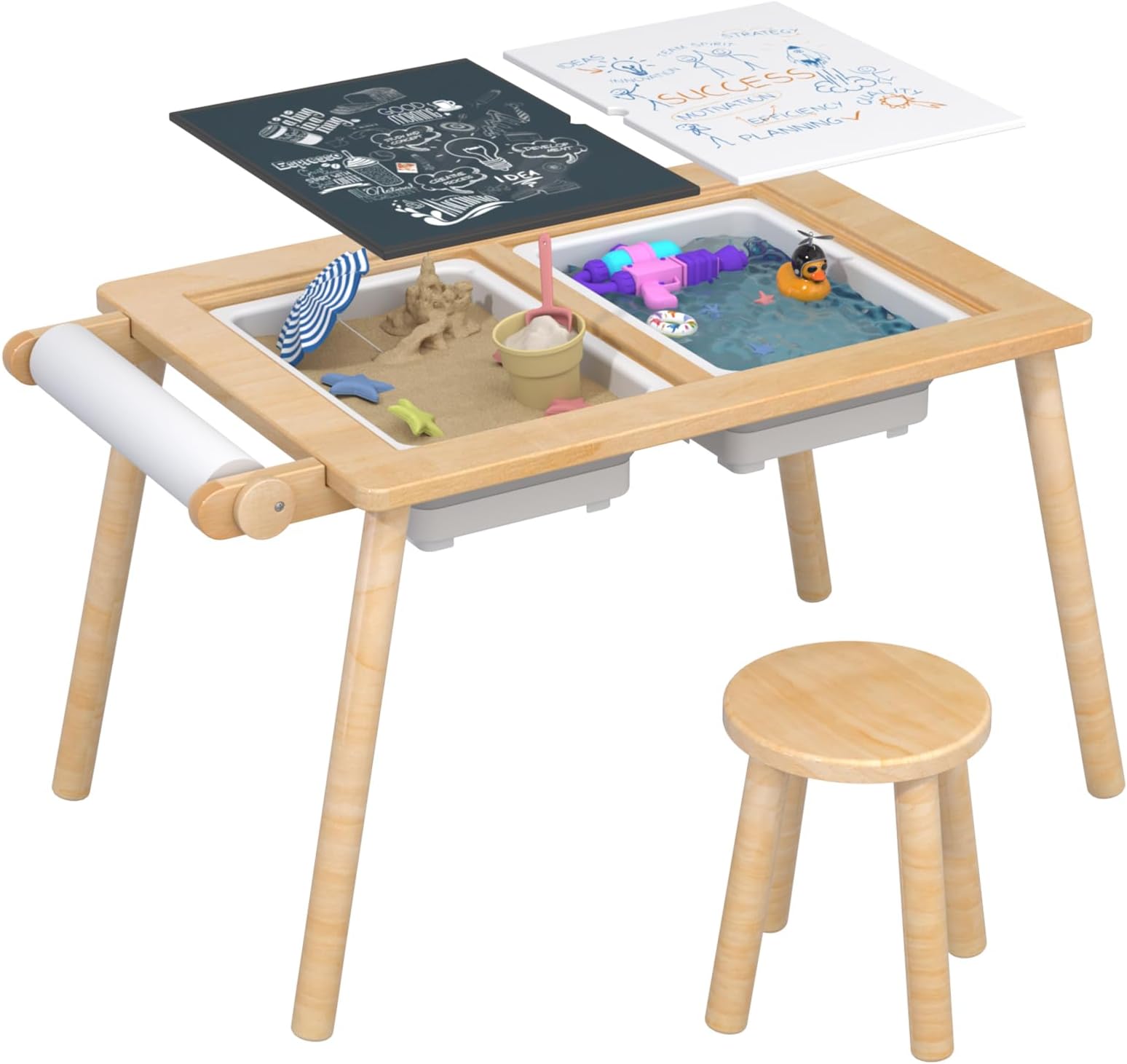 Amazon.com: Sensory Table, Kids Sensory Table and Chairs for Toddlers ...