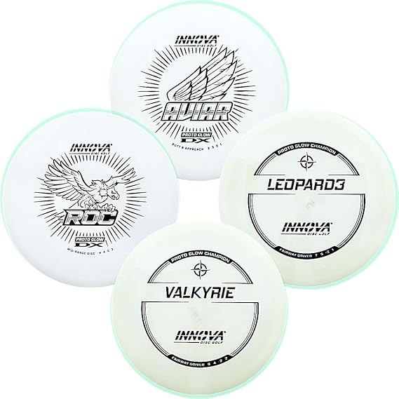 Amazon.com : Gotta Go Gotta Throw Inc. INNOVA Glow Disc Golf Starter ...